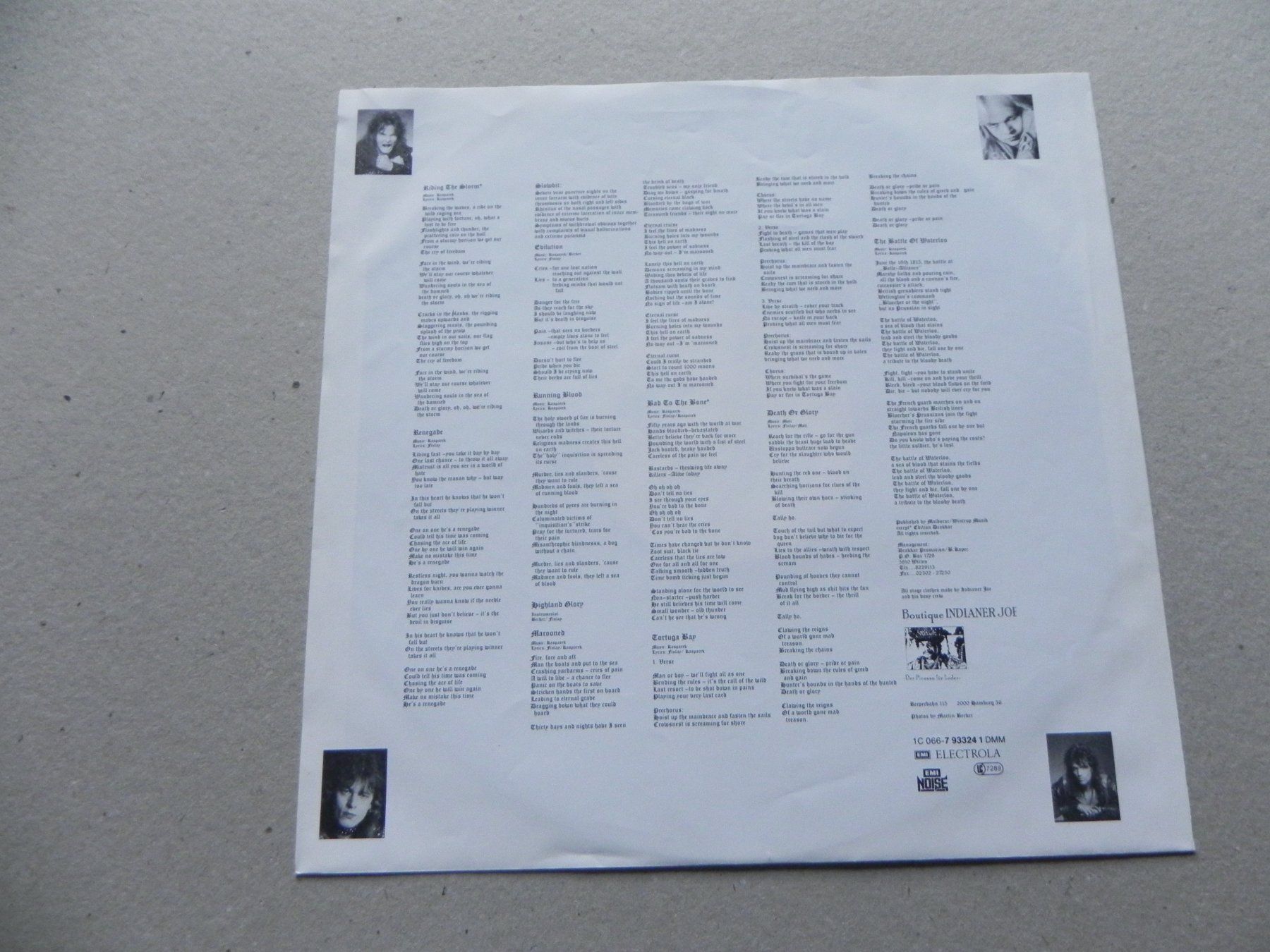 LP Deutschland Heavy Metal Band Running Wild 1990 Death or.. (Gebraucht ...