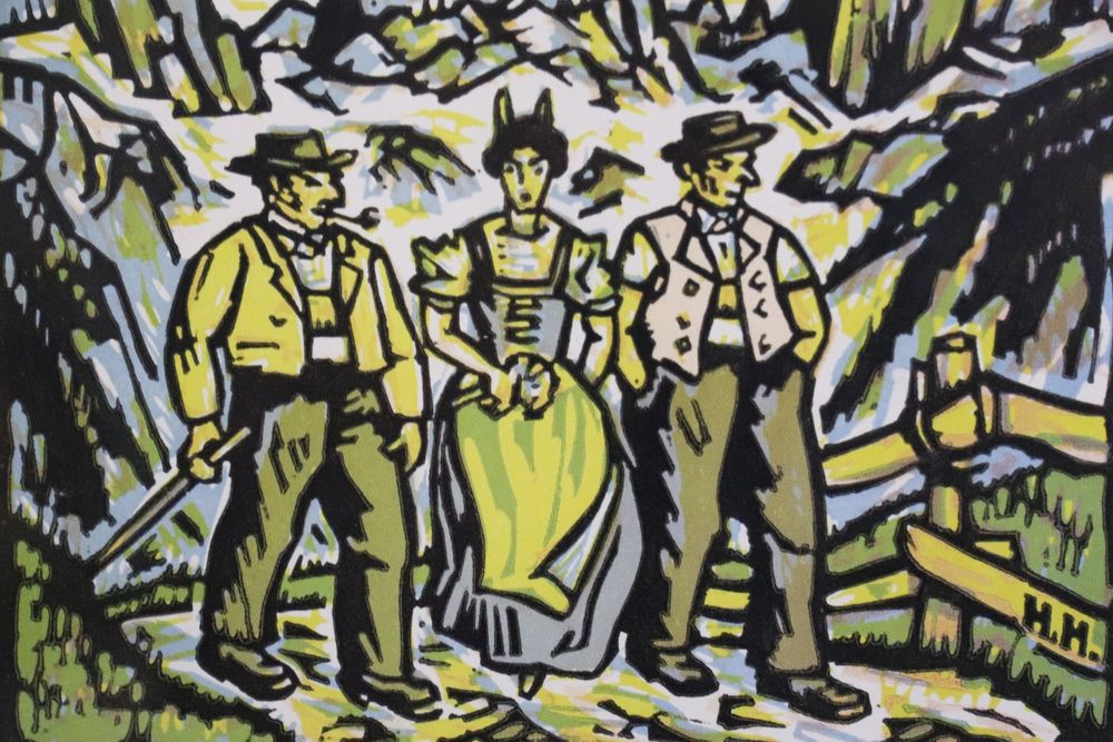 Heinrich Herzig 1887-1964 Farbholzschnitt bez. "Appenzeller" (Gebraucht) in Zug für CHF 40 – mit ...