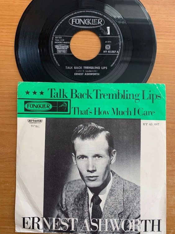 Ernest Ashworth - Talk Back Trembling Lips / 1.NL-Pres. 1963 | Kaufen ...