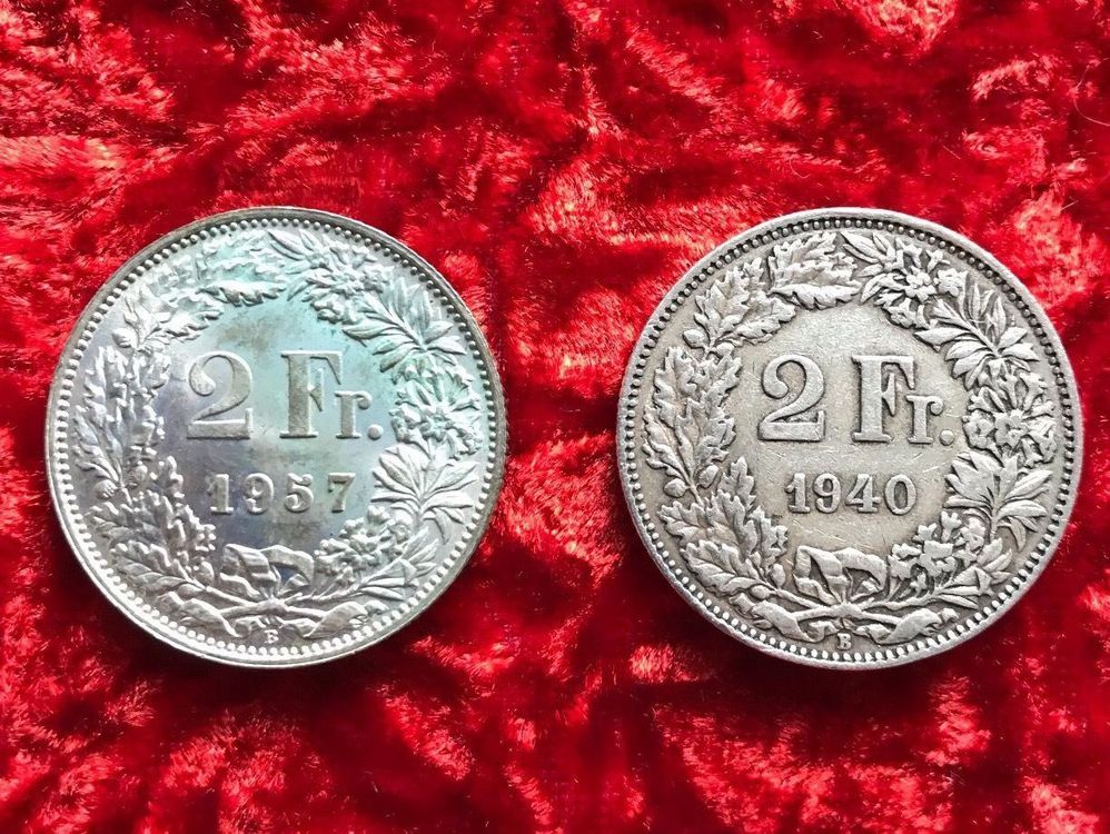 2.00 Franken, 1940 + 1957 | Kaufen auf Ricardo