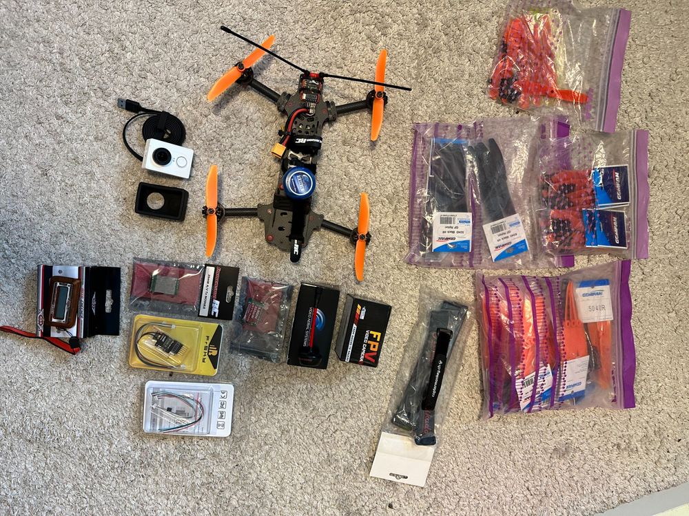 Vortex FPV Race Drohne, CrashKits, Props, Camera, 4S-Akkus, (Gebraucht ...