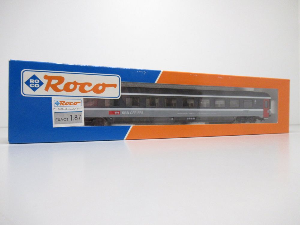 Roco 44770 Personenwagen 2.Klasse EC/IC SBB CFF FFS DC GS H0 (Gebraucht ...
