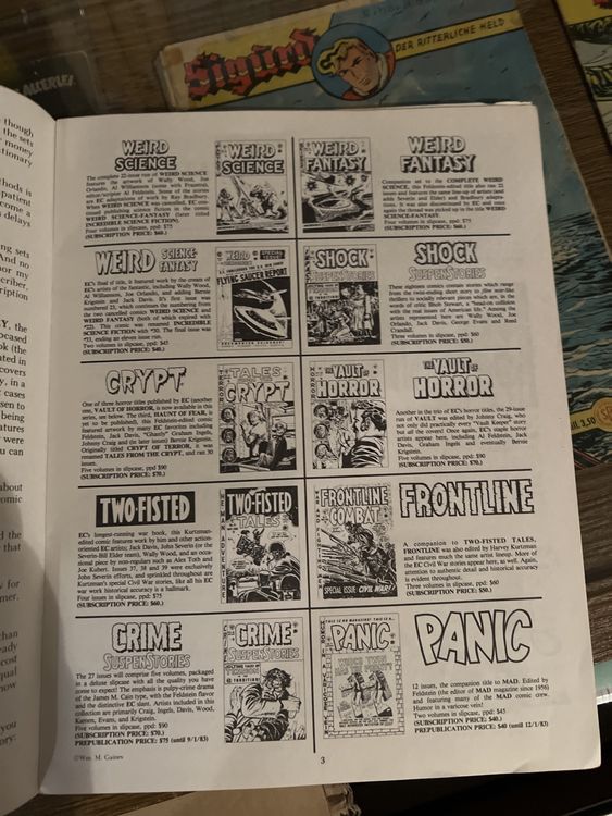 Weird Fantasy, EC Comics, Russ Cochran Publisher Catalog 83 (Gebraucht ...