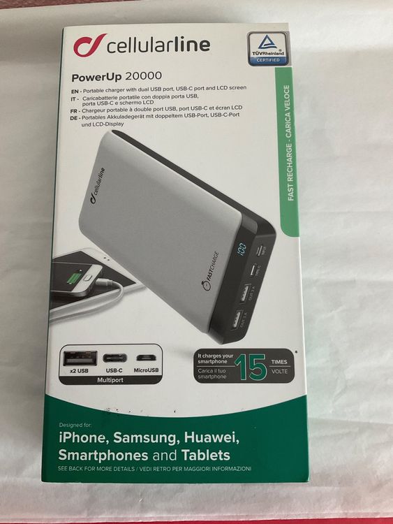 Cellularline PoweUp 20000 weiss | Kaufen auf Ricardo