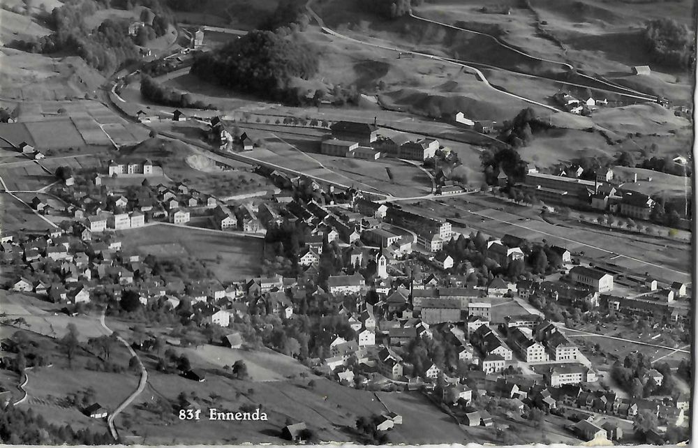 Glarus GL Ennenda Flugaufnahme Nr.831 , 1939 | Kaufen auf Ricardo