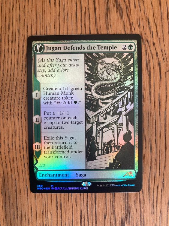 Showcase Foil Jugan Defends the Temple Kamigawa Neon Dynasty | Kaufen ...