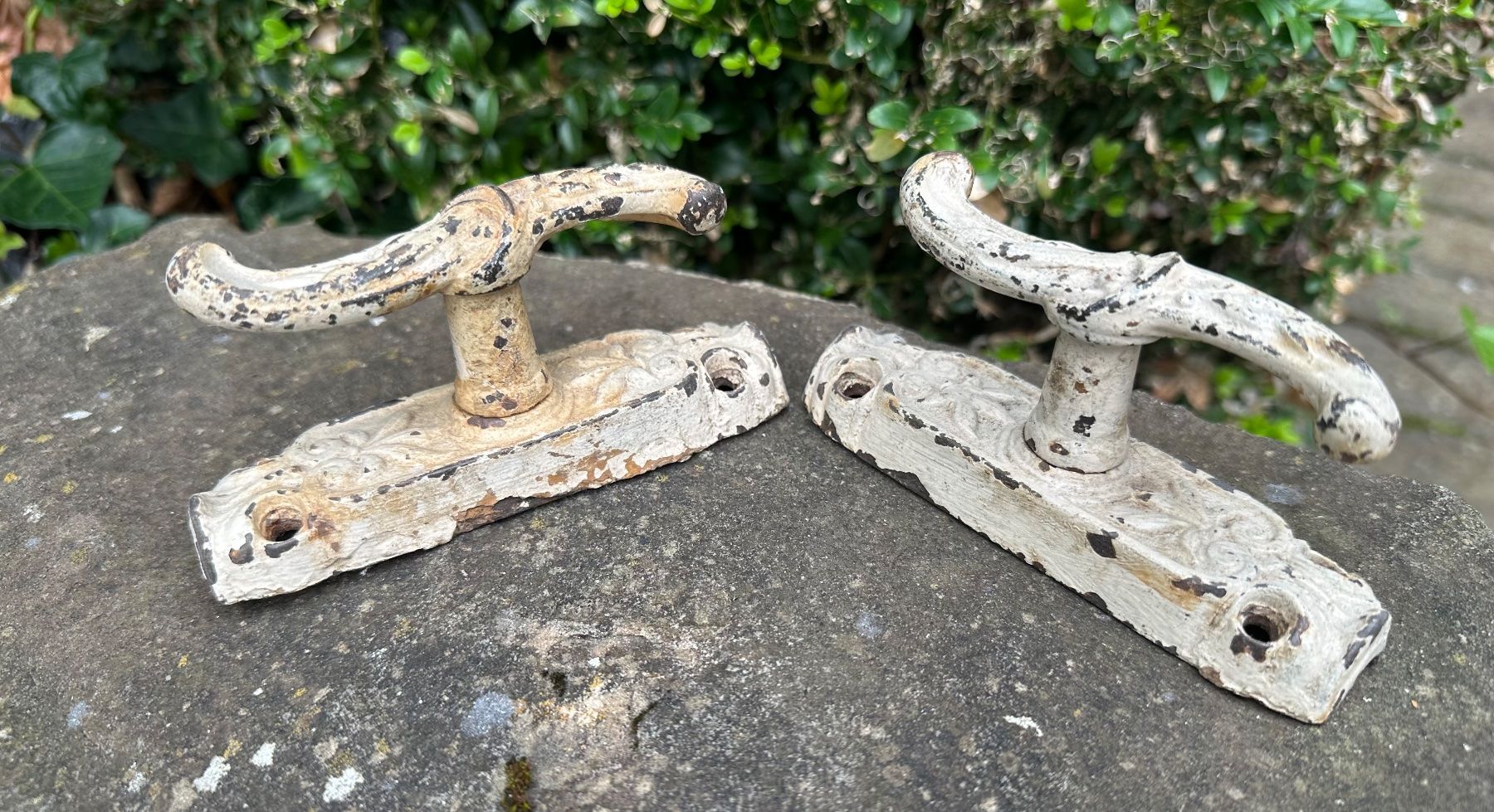 🟢 Poignées de porte anciennes Shabby chic Antike Türgriffe (D'occasion ...