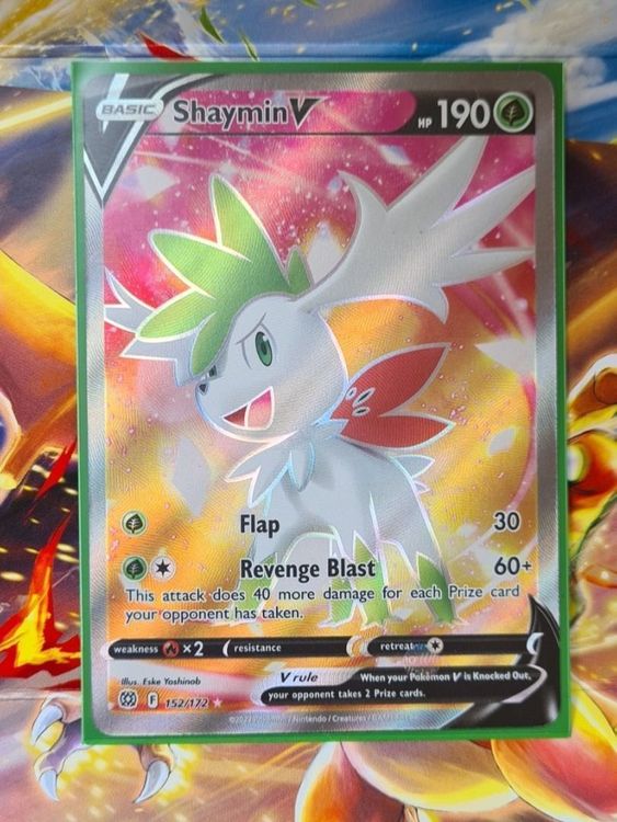 Pokemonkarte Shaymin V Fullart 152/172 Brilliant Stars | Kaufen auf Ricardo