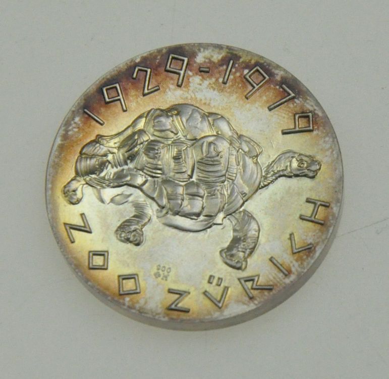 Hans Erni Silbermedaille Zoo Zürich 1929 - 1979 Schildkröte (Gebraucht) in Wettingen für CHF 199 ...