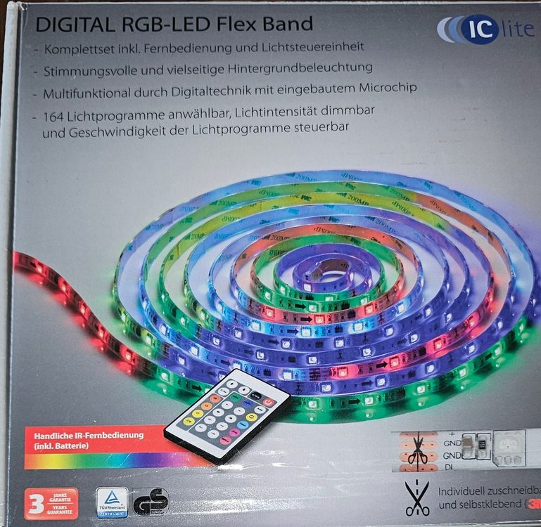 Digital RGB-LED Flex Band zuschneidbarer, selbstklebend | Kaufen auf ...