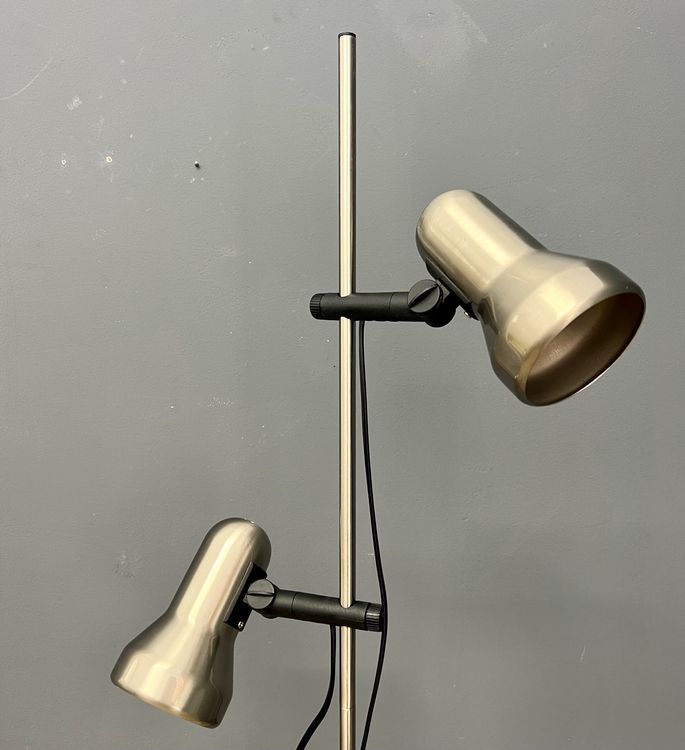 80er 2er Spot Stehlampe Floor Lamp Chromstahl Optik (Gebraucht) in Reigoldswil für CHF 70 – mit ...