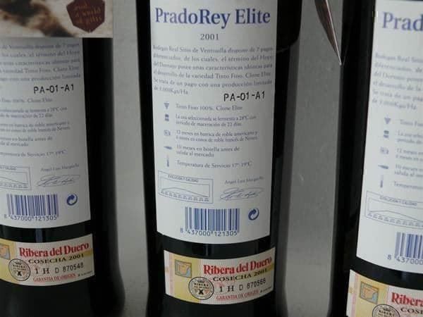 3 Flaschen Prado Rey Elite Ribera del Duero 2001... (Neu und ...