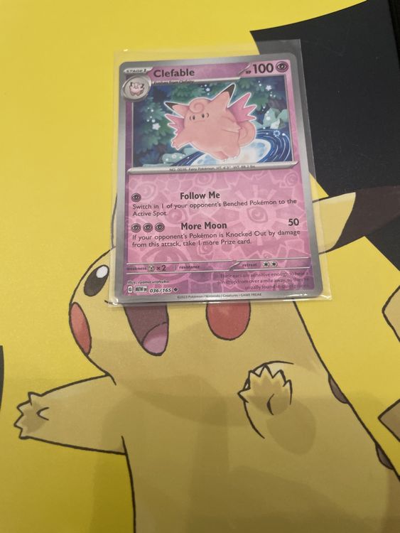 Clefable Reverse Holo 036/165 Pixi | Kaufen auf Ricardo