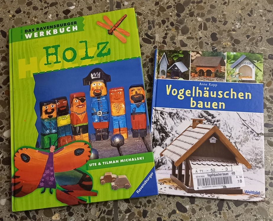 SET AN 2 BÜCHERN *WERKEN MIT HOLZ* TIPTOP/ 21 X 29CM (Gebraucht) in Horgen für CHF 1 – mit ...