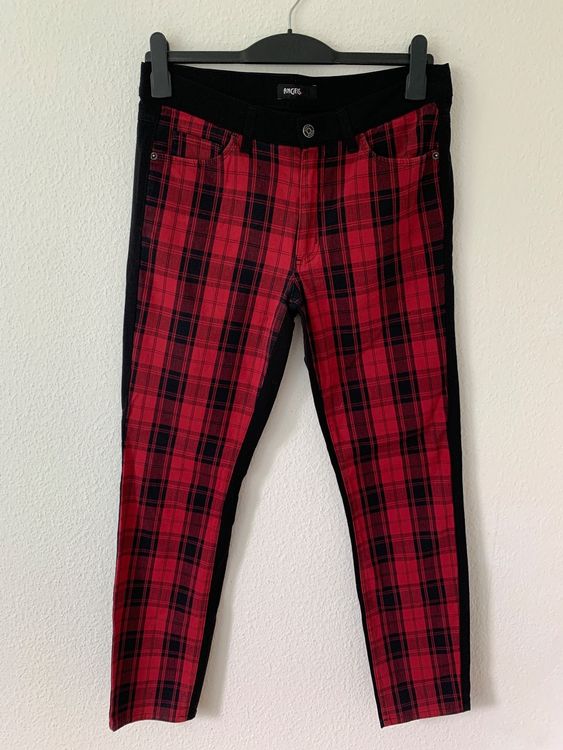Luxus Hose Rot Kariert Ebenbild