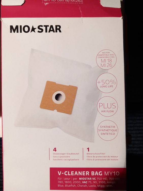 Staubsaugerbeutel V-cleaner bag MY10, Mio star | Kaufen auf Ricardo