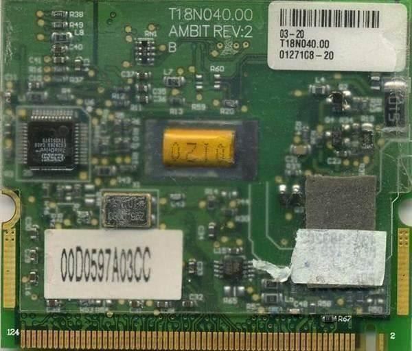 Carte Modem Card T18N040.00 HP OmniBook XE3 Mini PCI Network (Gebraucht ...