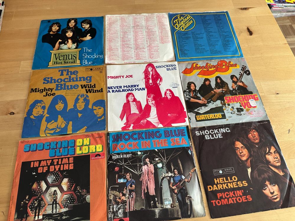 SHOCKING BLUE tolle Single Sammlung Venus 7" Mariska Veres (Gebraucht ...