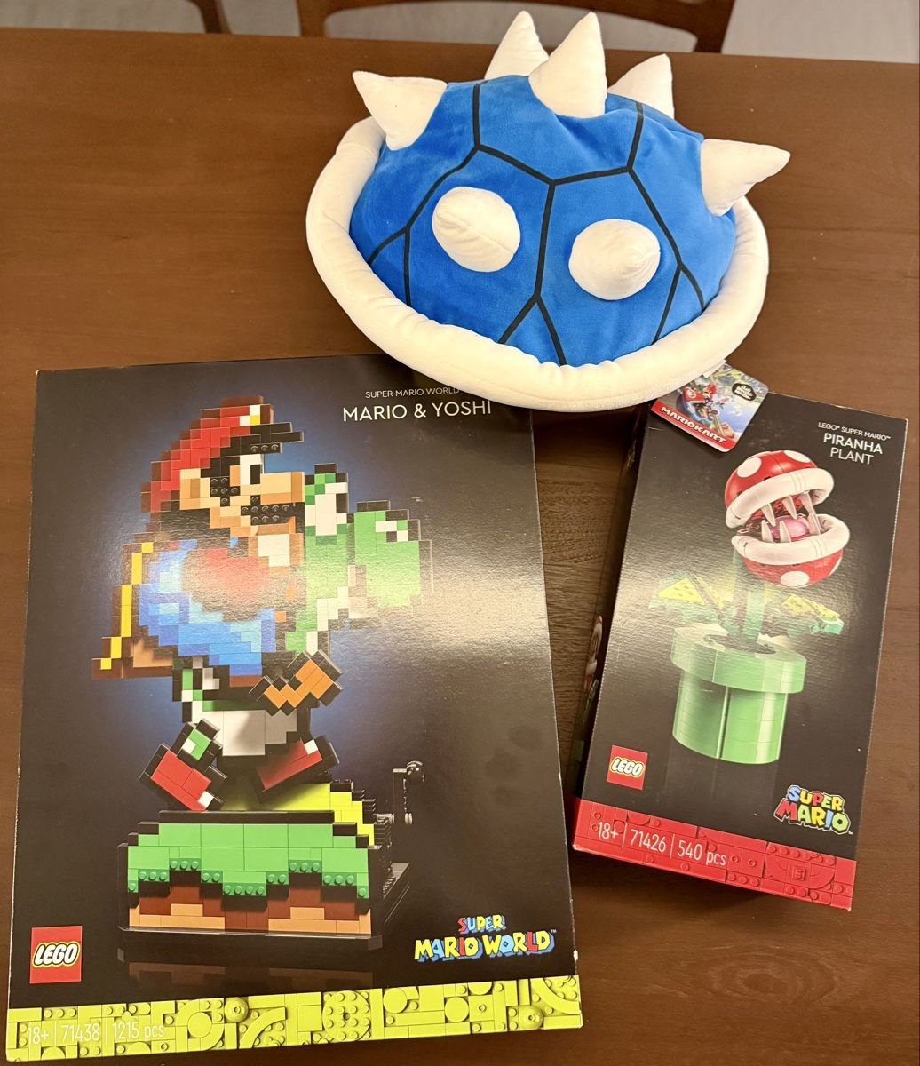 Super Mario & Yoshi und Piranha Plant (& blauer Panzer) (Neu und ...
