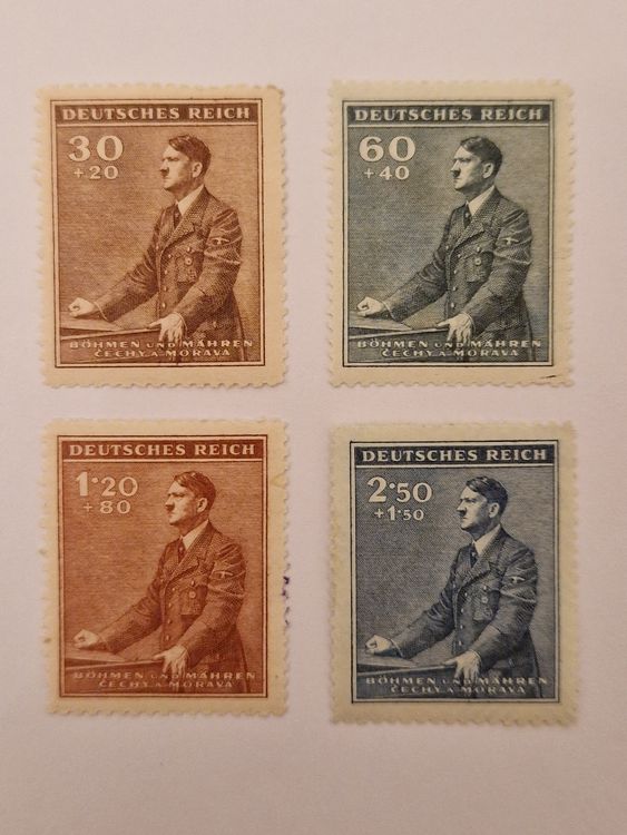 Briefmarken Adolf Hitler, Deutsches Reich Böhmen & Mähren (Gebraucht ...