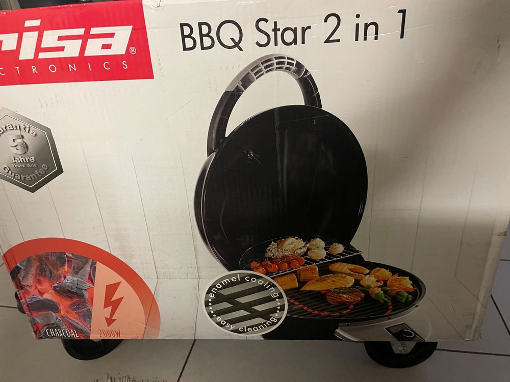 TRISA BBQ STAR (2in1)ELEKTRO- HOLZKOHLENGRILL (Gebraucht) in Hallwil für CHF 70 – mit Lieferung ...