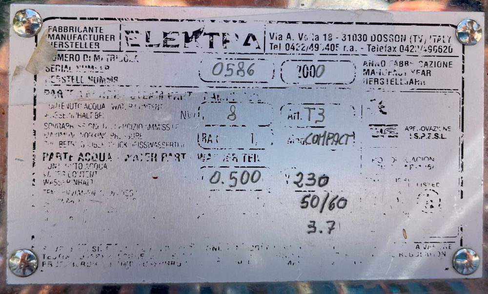 Elektra Sixties T3 2 Gruppig Edelstahl 220V (Gebraucht) in für CHF 502 ...