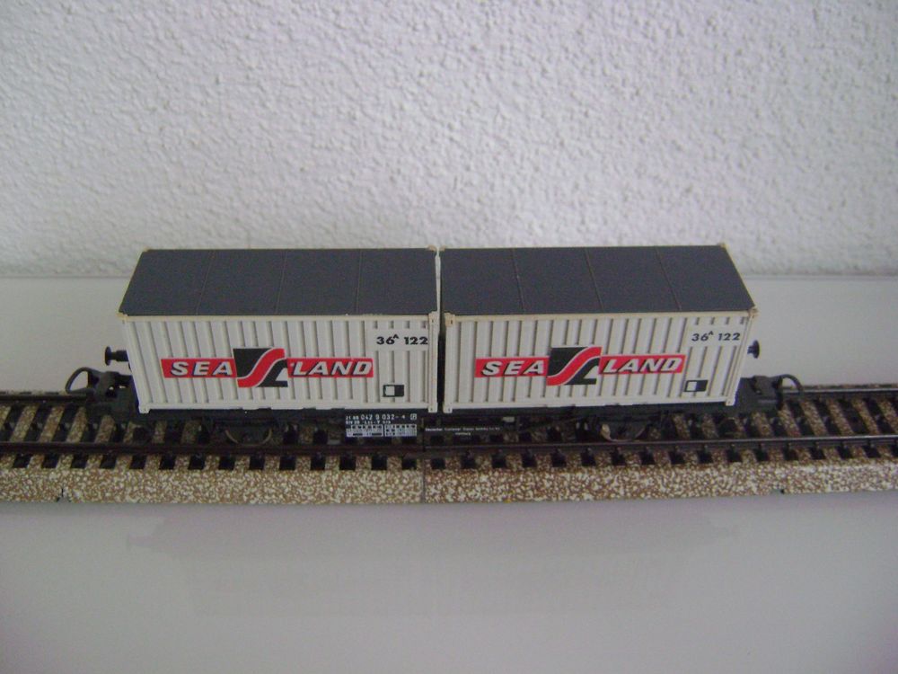 Lima H0 - Flachwagen mit zwei Container "Sealand" | Kaufen auf Ricardo