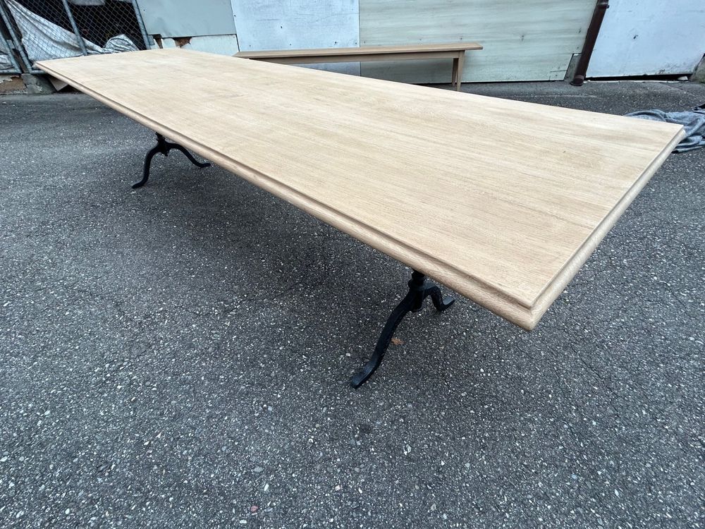 Beizentisch, Guss Fuss Tisch, Schweizer Eiche, 300 x 88 cm (Gebraucht ...