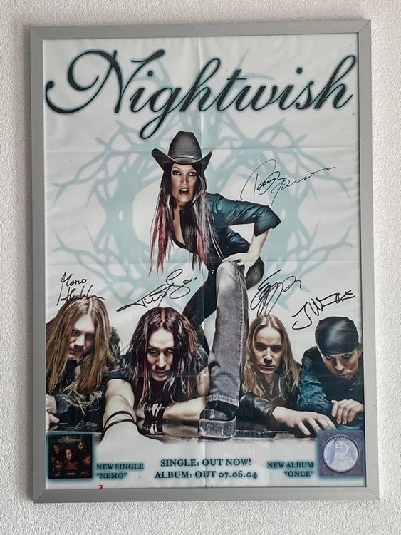 Nightwish Poster ca. 60x85 cm original signiert | Kaufen auf Ricardo