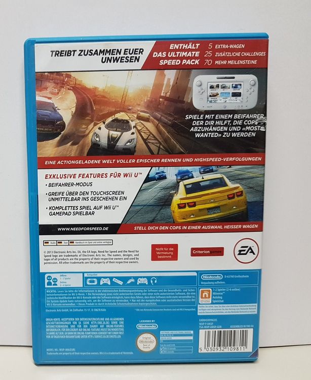 Need for Speed Most Wanted Wii U | Kaufen auf Ricardo