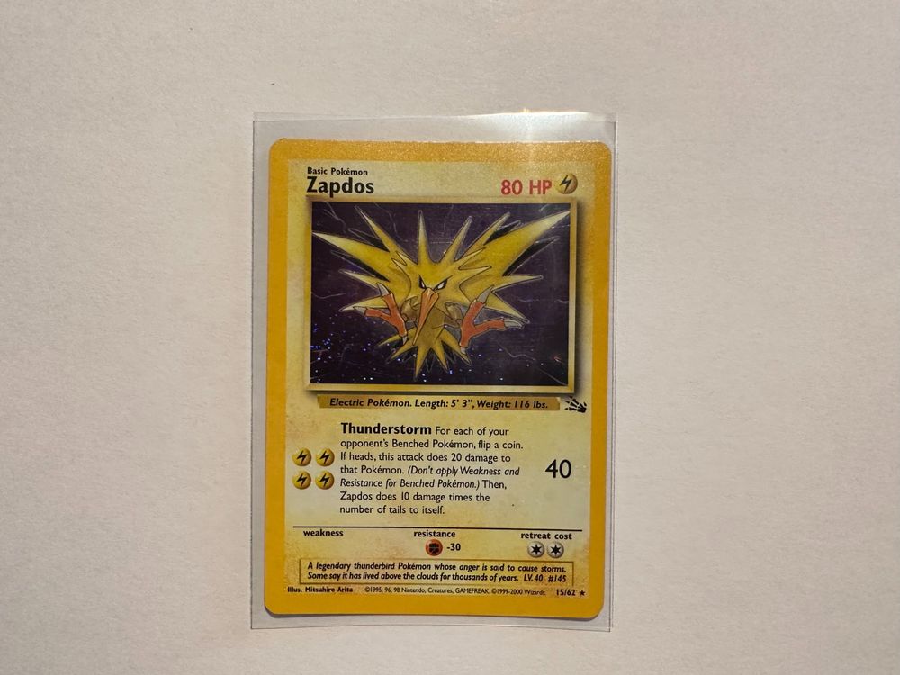 Zapdos Cosmos holo Fossil EN (Gebraucht) in Hagendorn für CHF 45 – mit ...