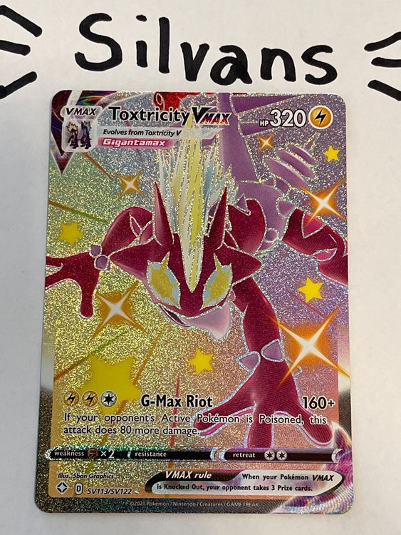 Toxtricity Vmax Full Art Shiny SV113 Shining Fates Englisch | Kaufen ...
