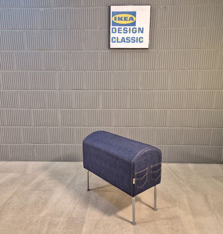 IKEA Pastill 1999 Bench Sitzbank Ottoman, Jeans Look Bank (Gebraucht ...