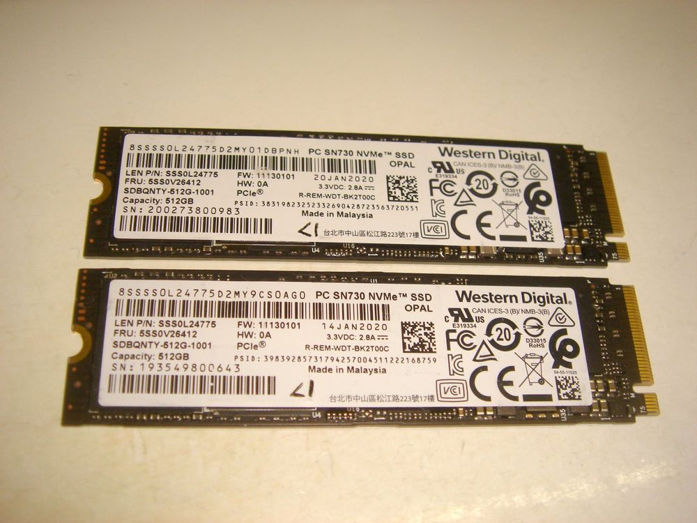 1 stück 512gb m.2 nvme ssd. WD. Details siehe Bildern. (Gebraucht) in ...