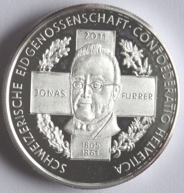 1 Unze Silber 999,9, Jonas Furrer Ehemaliger Bundespräsident (Neu ...