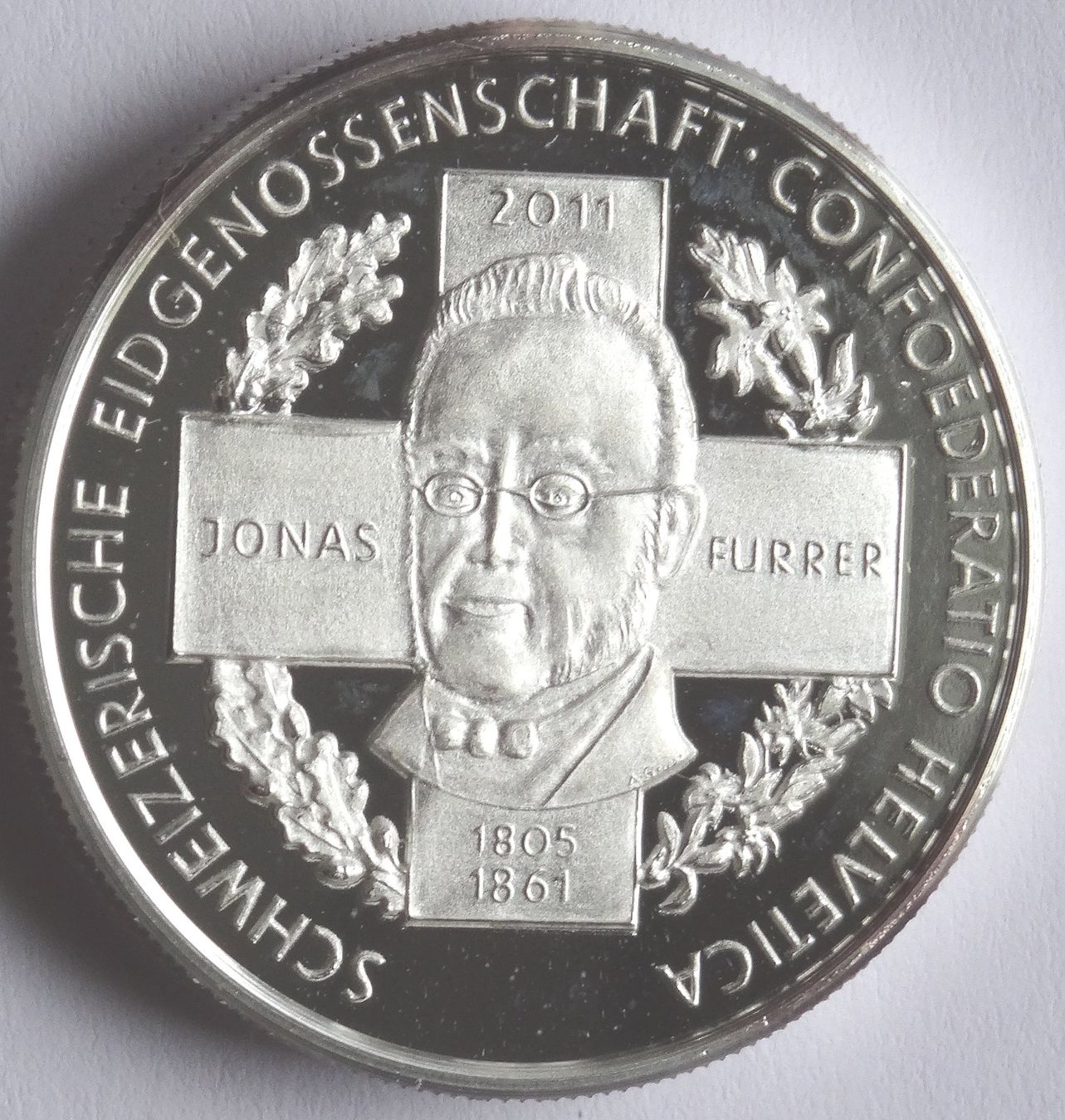 1 Unze Silber 999,9, Jonas Furrer Ehemaliger Bundespräsident (Neu ...