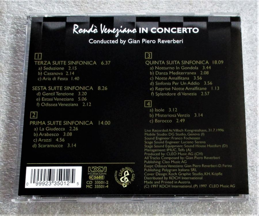 RONDO VENEZIANO - In Concerto (Gebraucht) in Lichtensteig für CHF 6 ...