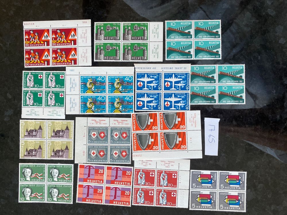 Alte Frankaturware Blöcke Lot Sammlung ungestempelt 9Fr | Kaufen auf Ricardo