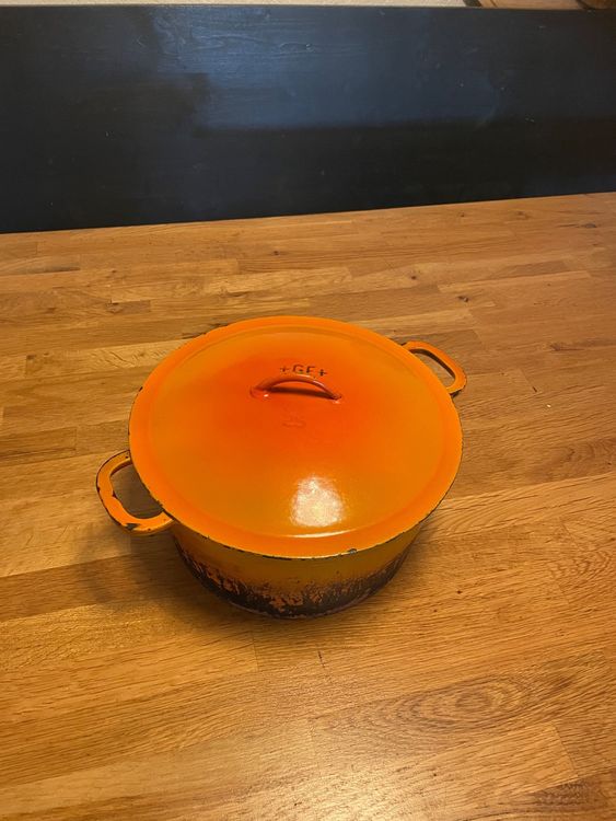 Alter Gusseisen Topf Emaille mit Deckel (Gebraucht) in Willisau für CHF ...