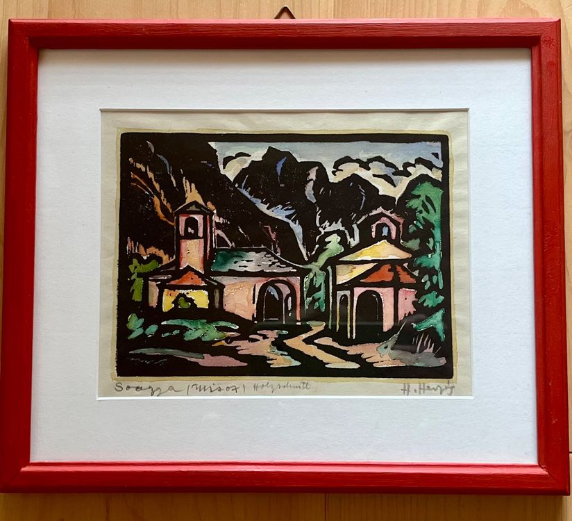 Original Holzschnitt (Soazza, Misox) | Kaufen auf Ricardo