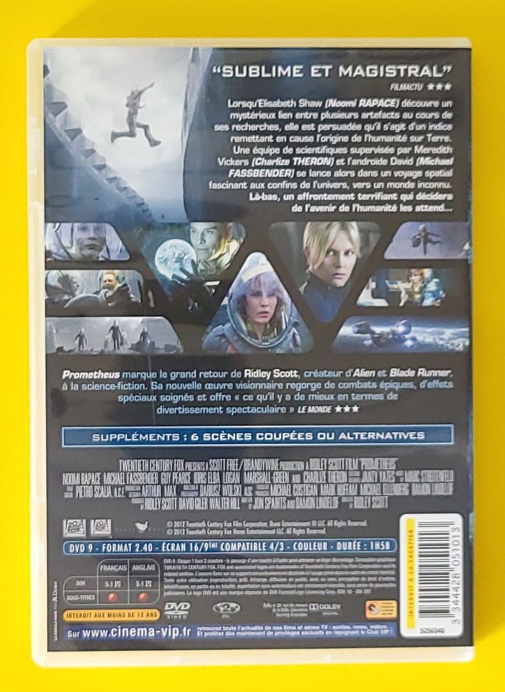 DVD - Prometheus (Ridley Scott) (D'occasion) à Pully pour CHF 5 – avec ...