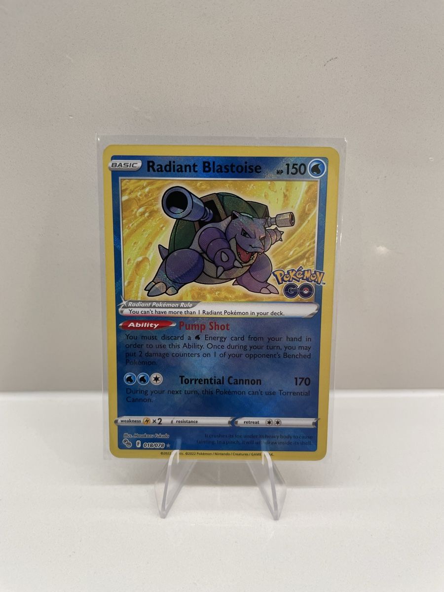 Radiant Blastoise Ultra Rare Pokemon Go 2022 (D'occasion) à Arlesheim ...