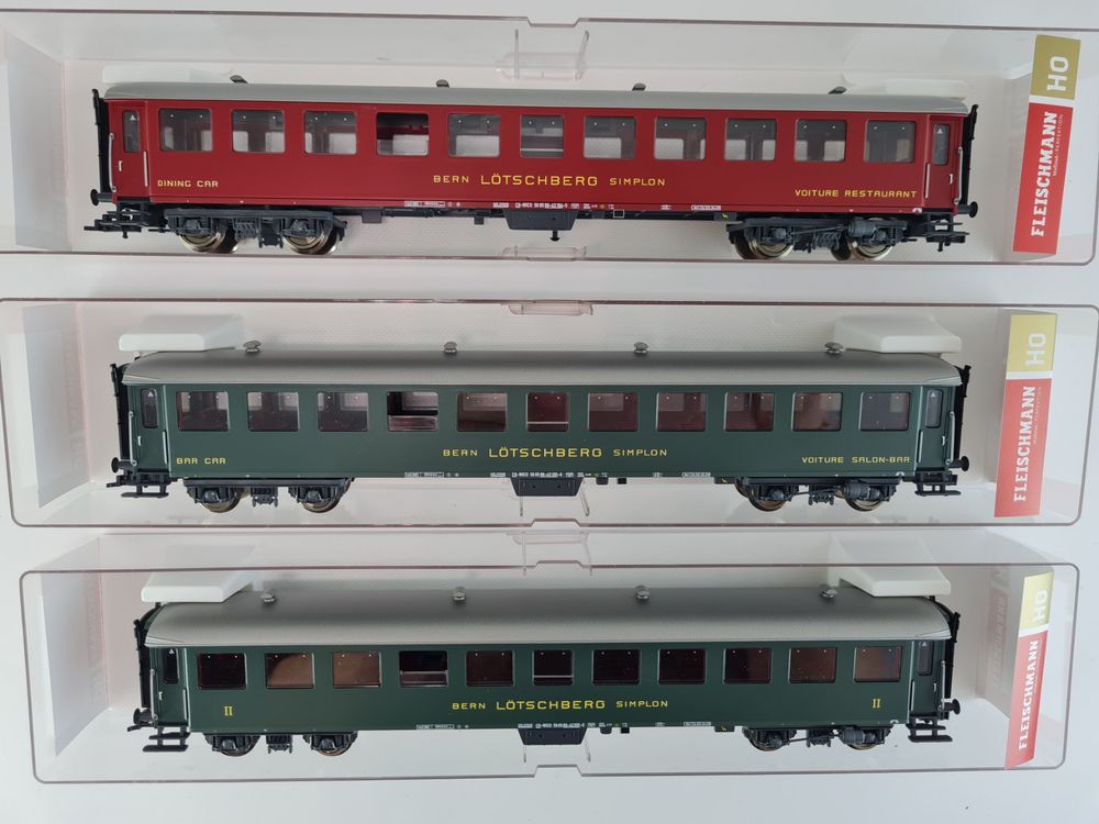 FLEISCHMANN 513602 3-teiliges Wagen-Set BLS H0 1:87 | Kaufen auf Ricardo
