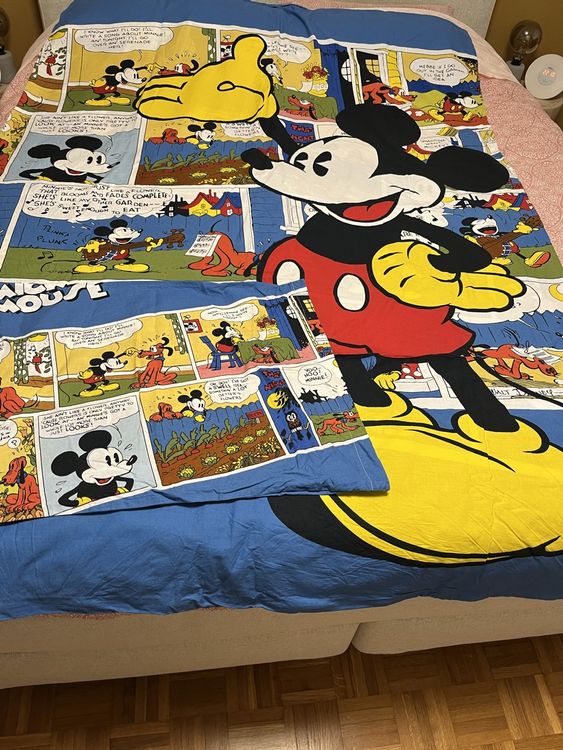Kinderbettwäsche Micky Maus ca 196 x 130 cm | Kaufen auf Ricardo