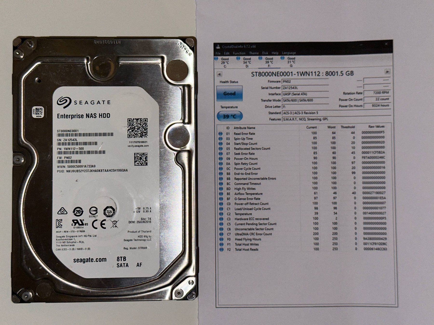 Seagate Entreprise NAS HDD 8TB (Gebraucht) in Lausanne für CHF 99 – mit ...