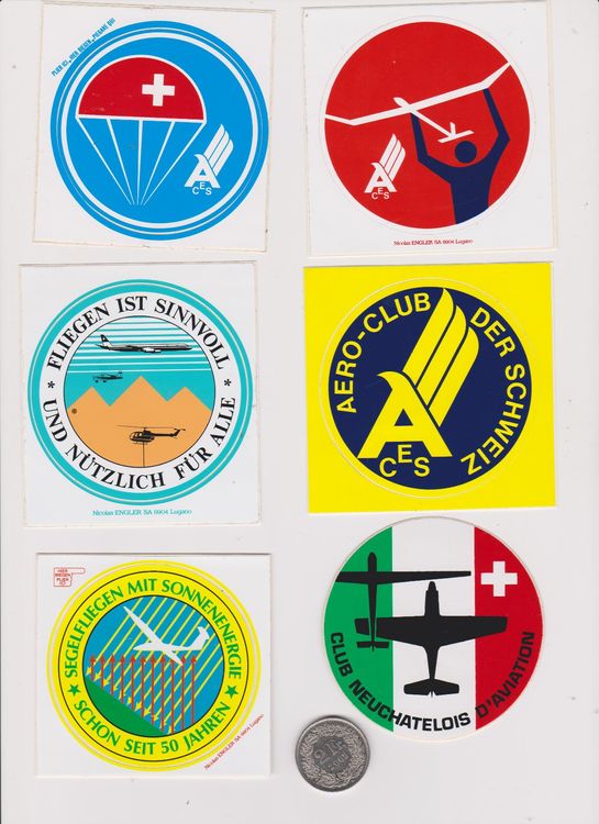 Aufkleber - sticker - autocollant aviation - Flugzeug .... (Gebraucht ...