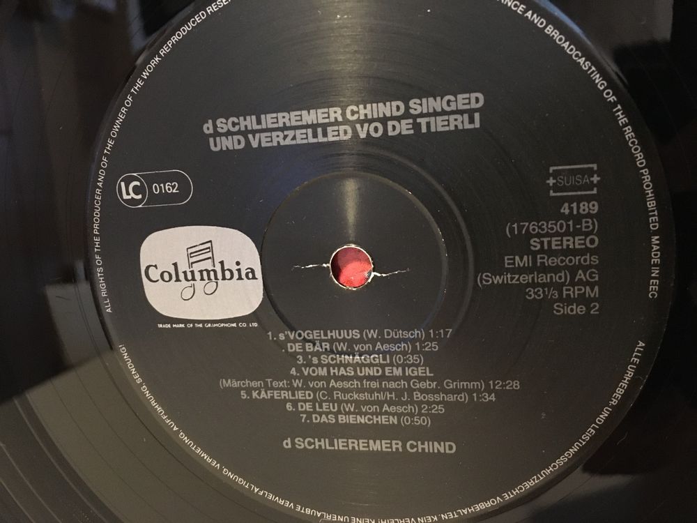 Schallplatte - d Schlieremer Chind - EMI Record (Gebraucht) in Andwil ...