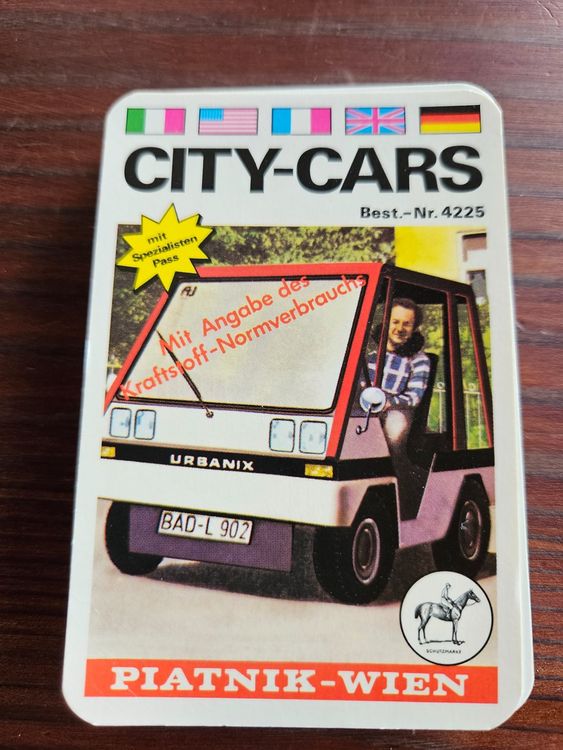 Altes Quartett 4225 City-Cars von Piatnik-Wien (Gebraucht) in ...