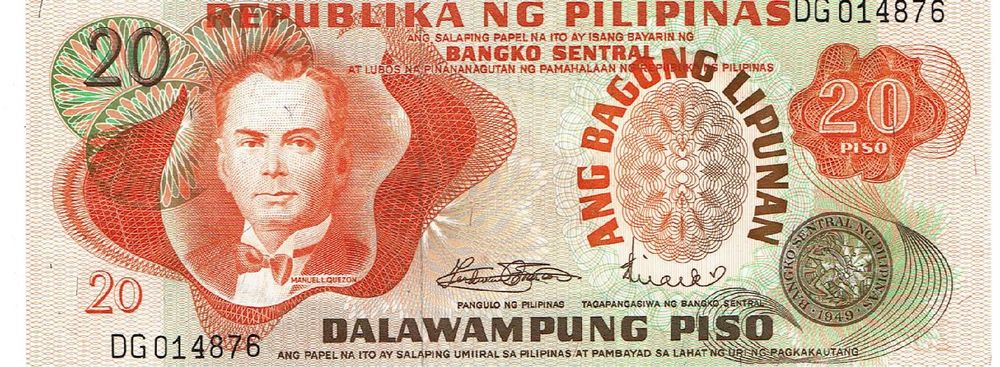 Philippinen 20 Piso ND 1974 P-155 Sign 8 UNZ | Kaufen auf Ricardo
