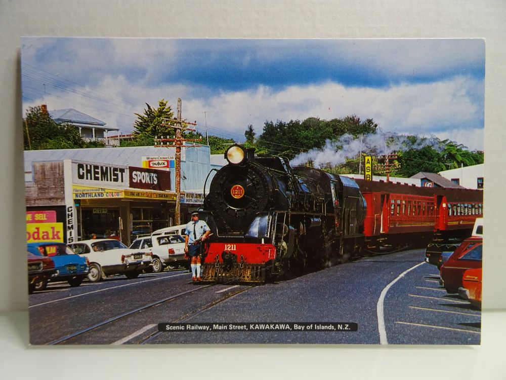 Neuseeland Postkarte Kawakawa Dampflok J 1211 (Neu (gemäss Beschreibung ...